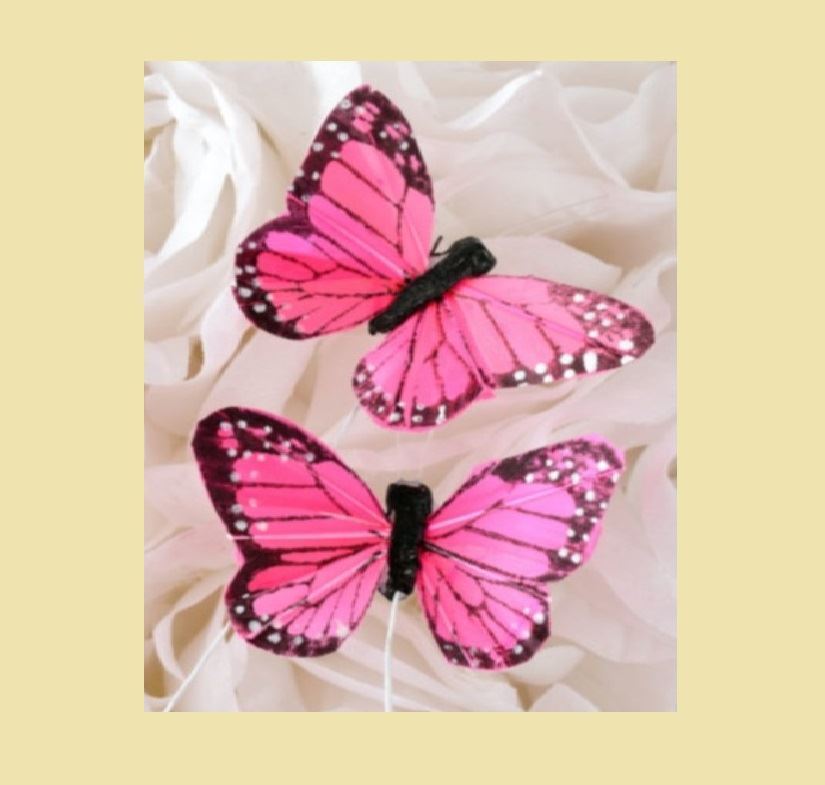 Elegant Cakery. Butterfly Cake Decorations - Pink