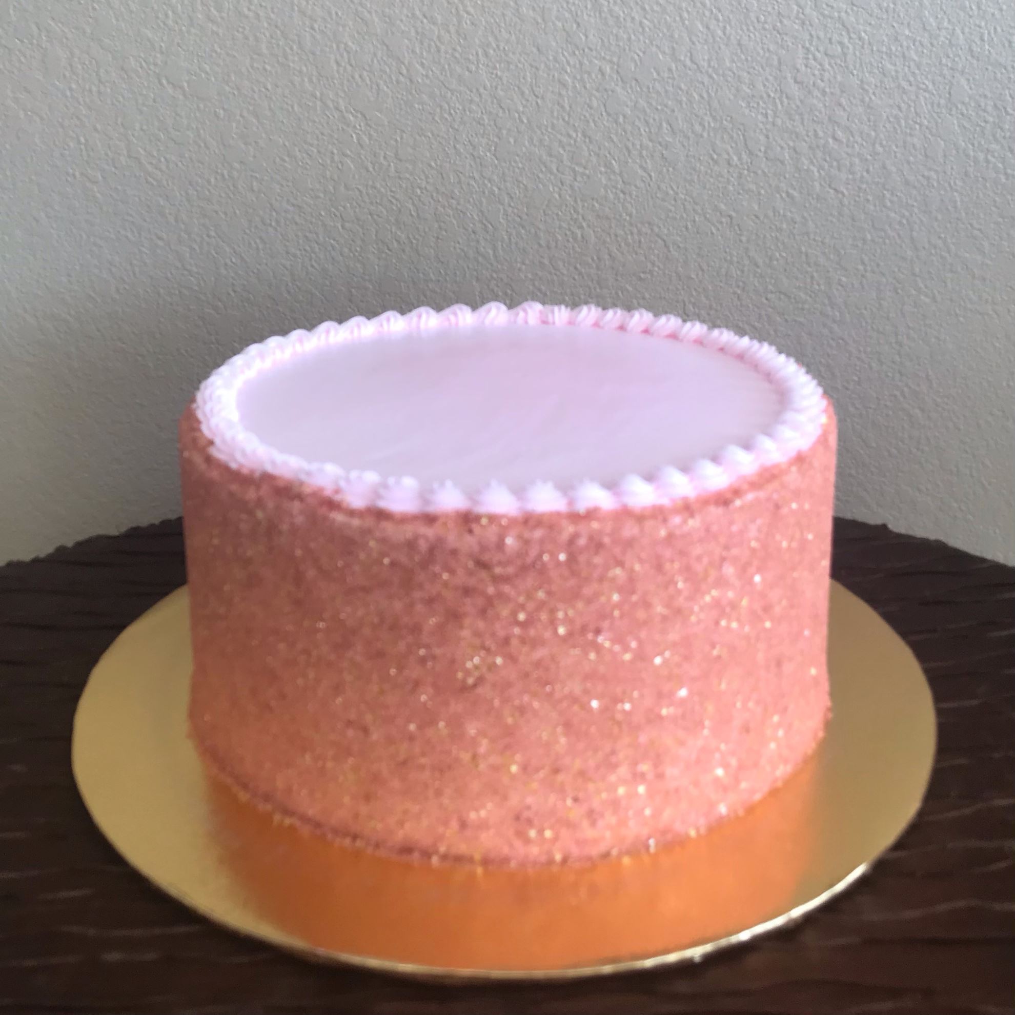 Elegant Cakery. Rose Gold Sugar Glitter